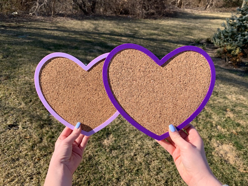 Heart Shaped Pin Board Cork Board multiple Sizes - Etsy Israel