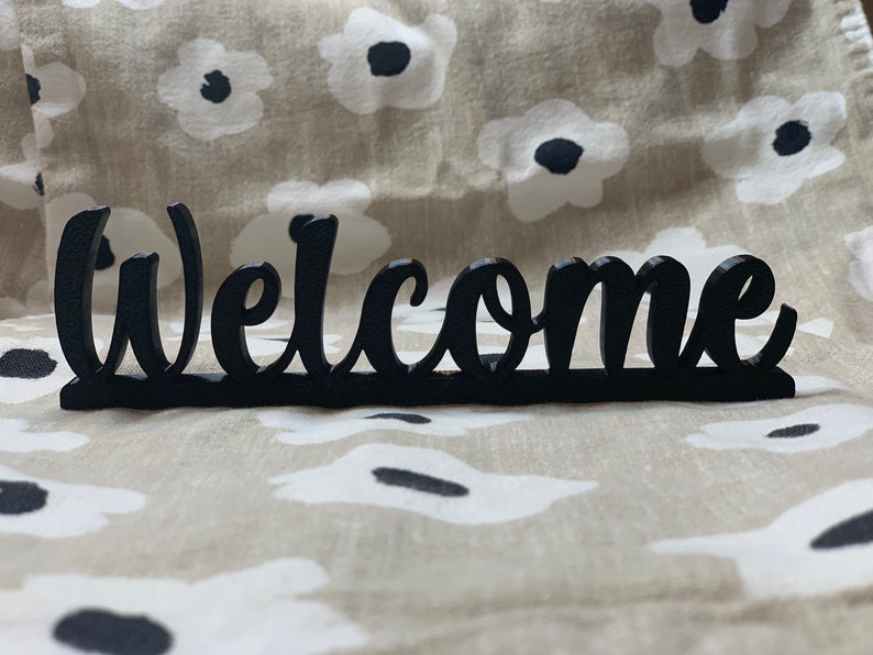 Welcome Sign Decor Self-standing Welcome Sign Tabletop Sign - Etsy