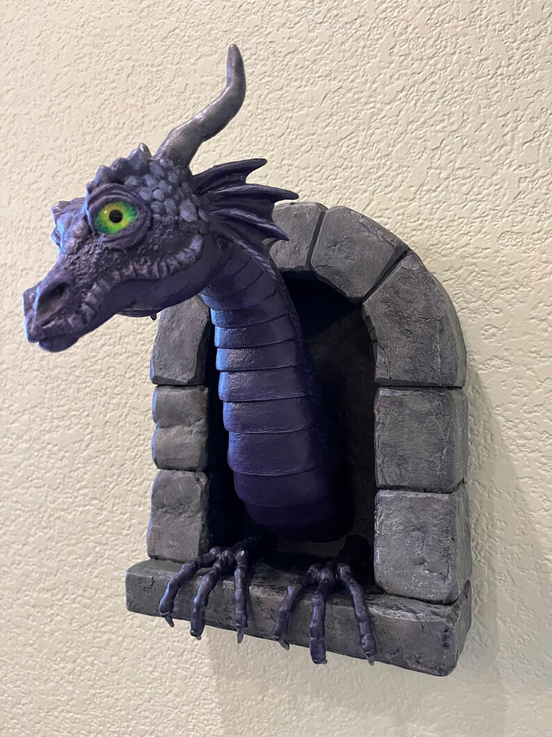 Made to Order Peeking Window Dragon small Medium or Large - Etsy