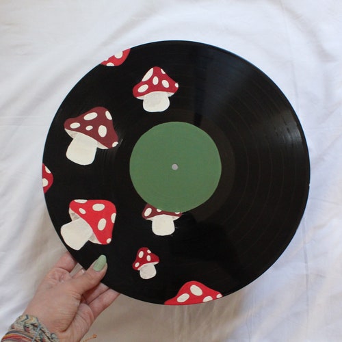 Bubbles Pattern Hand Painted Vinyl Record for Vintage Wall - Etsy