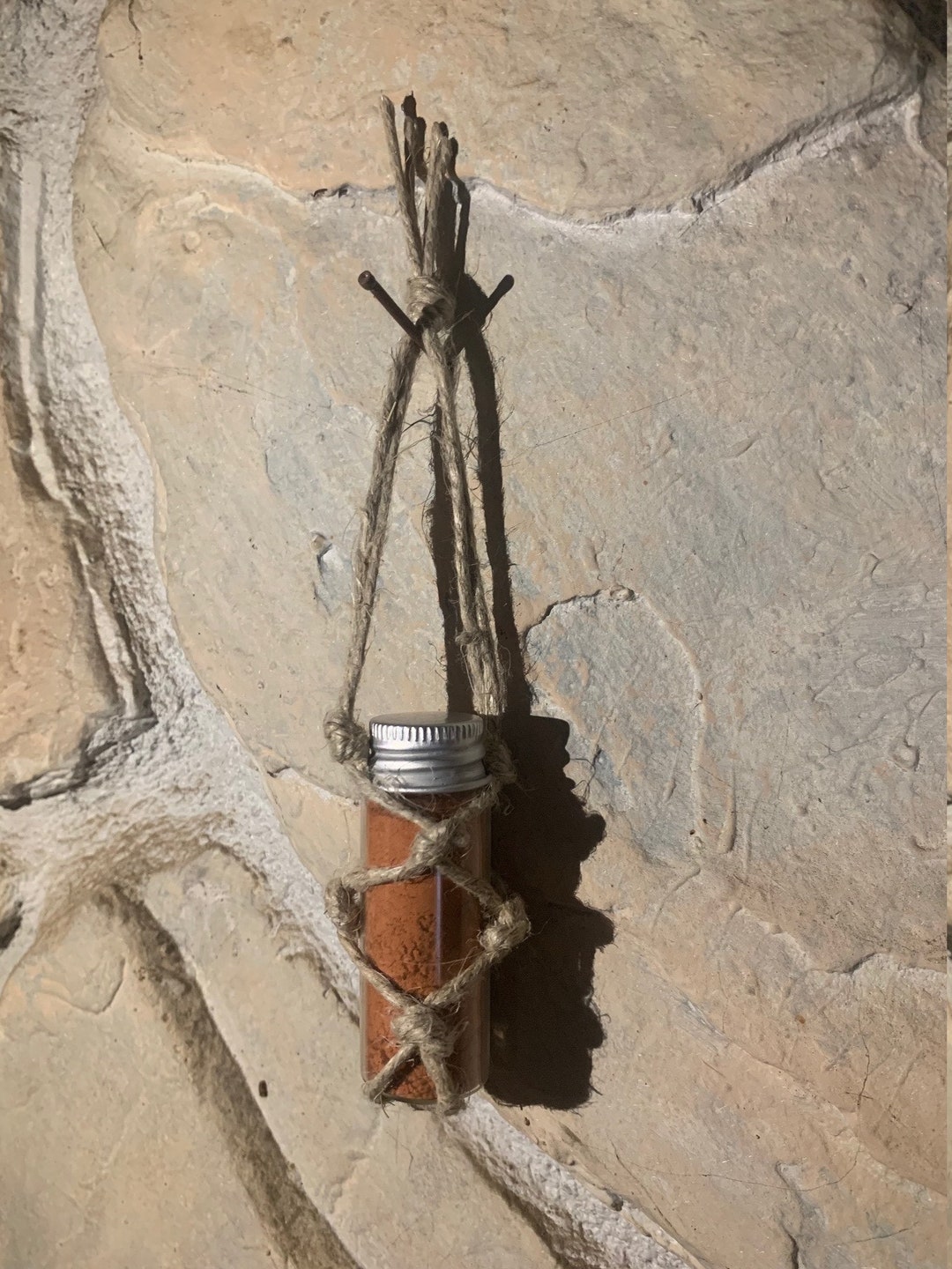 Brick Dust Charm, Hemp Twine Red Brick Dust, Red Brick Dust - Etsy