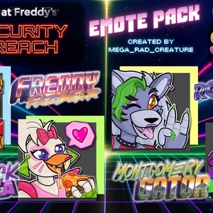 FNAF Security Breach Emotes Pack - Etsy