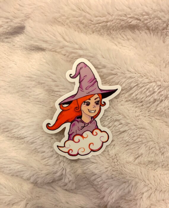 Cute Witch Sticker 3 Inch Vinyl Sticker Halloween Sticker - Etsy
