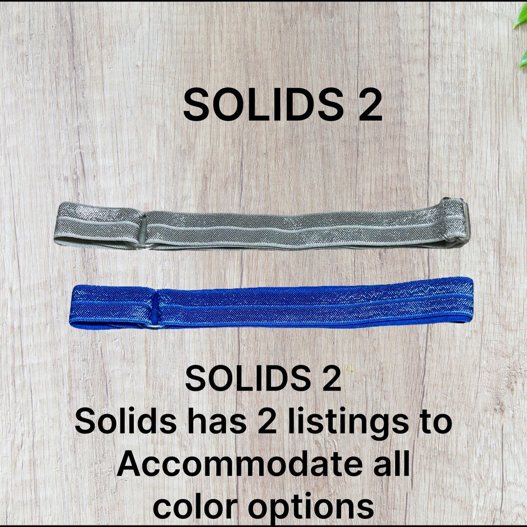 Solids 2, Solid Color Adjustable Headband, Hearing Aid Headband ...