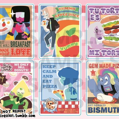 SU Food Poster Sticker - Etsy