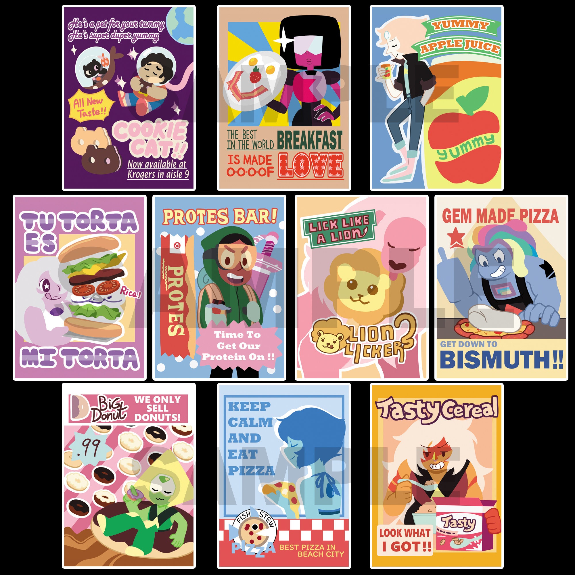 Steven Universe Food A5 Art Print / Posters 5.8 X - Etsy