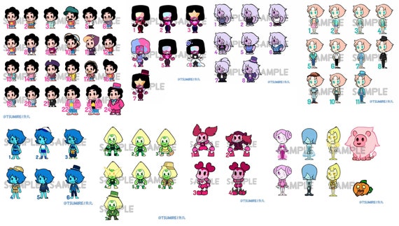 Steven Universe Character Full-cut Stickers - Etsy