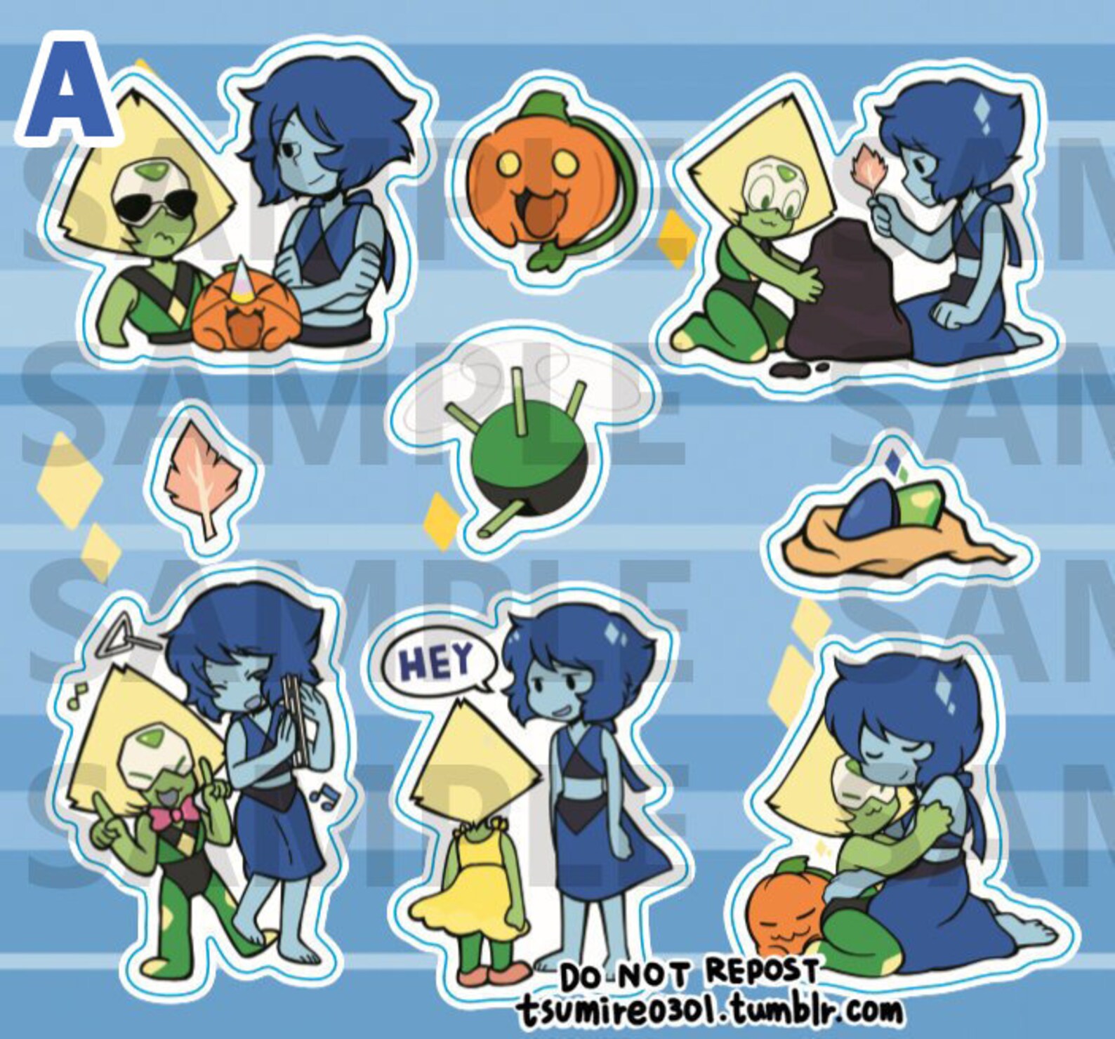 Steven Universe Lapidot Kiss-cut Stickers - Etsy