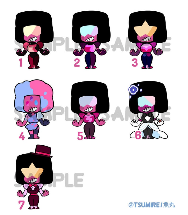 Steven Universe Character Full-cut Stickers - Etsy