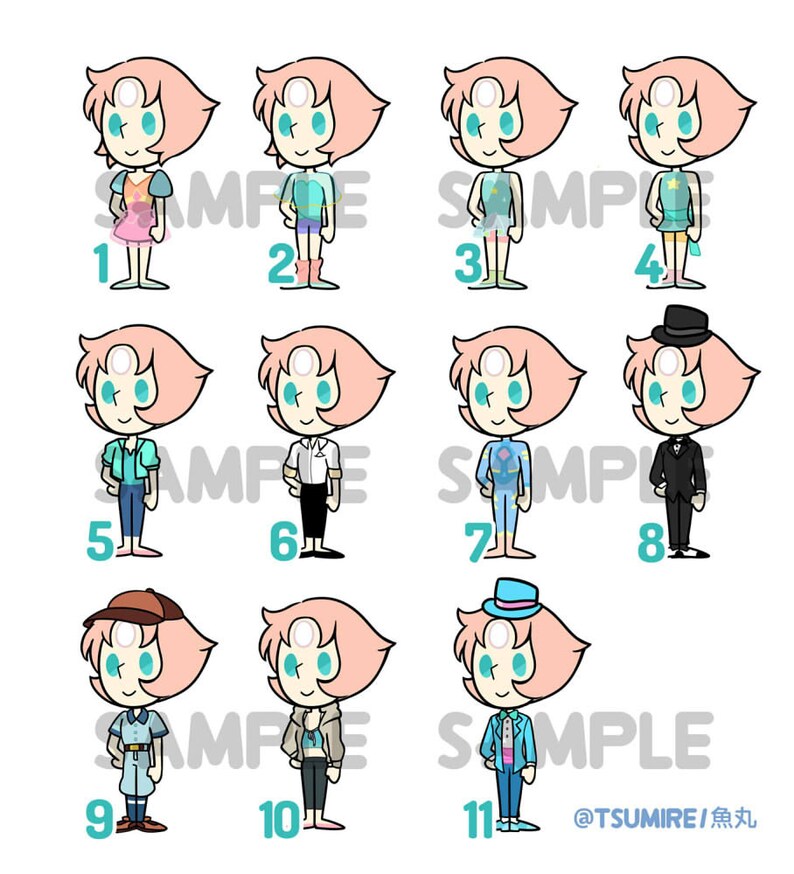 Steven Universe Character Full-cut Stickers - Etsy