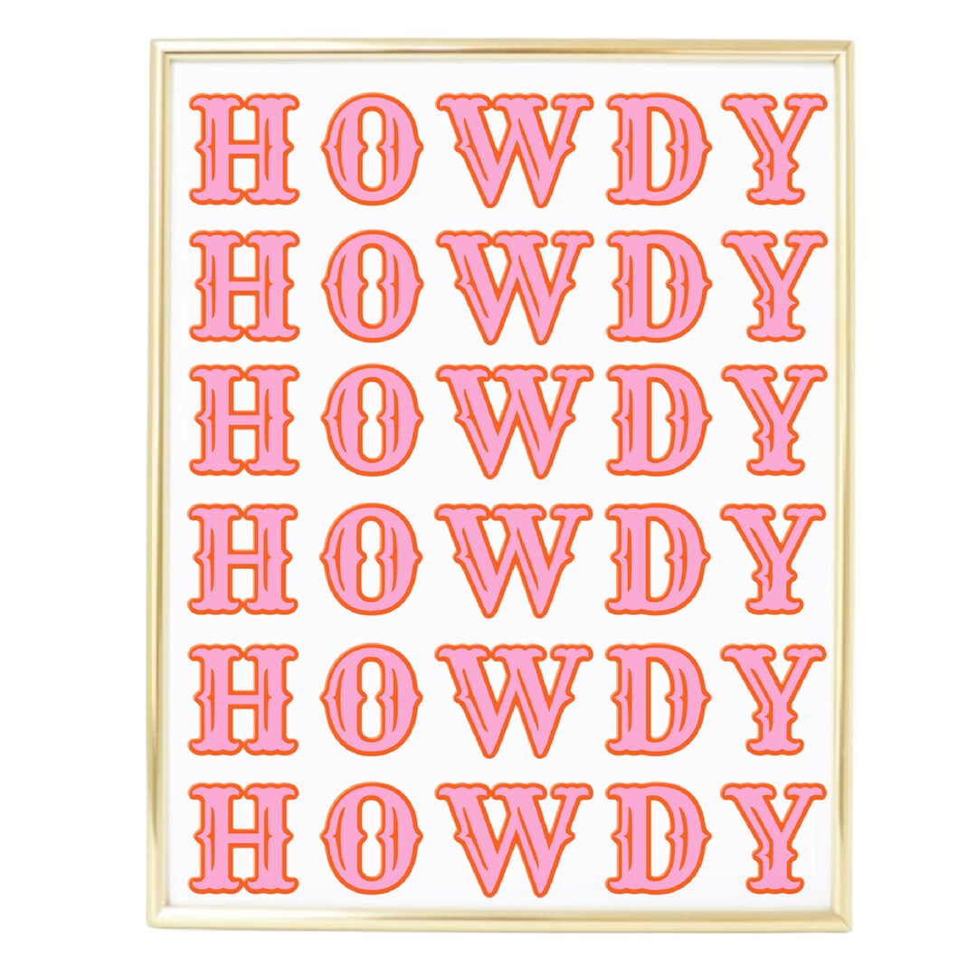 HOWDY - Etsy