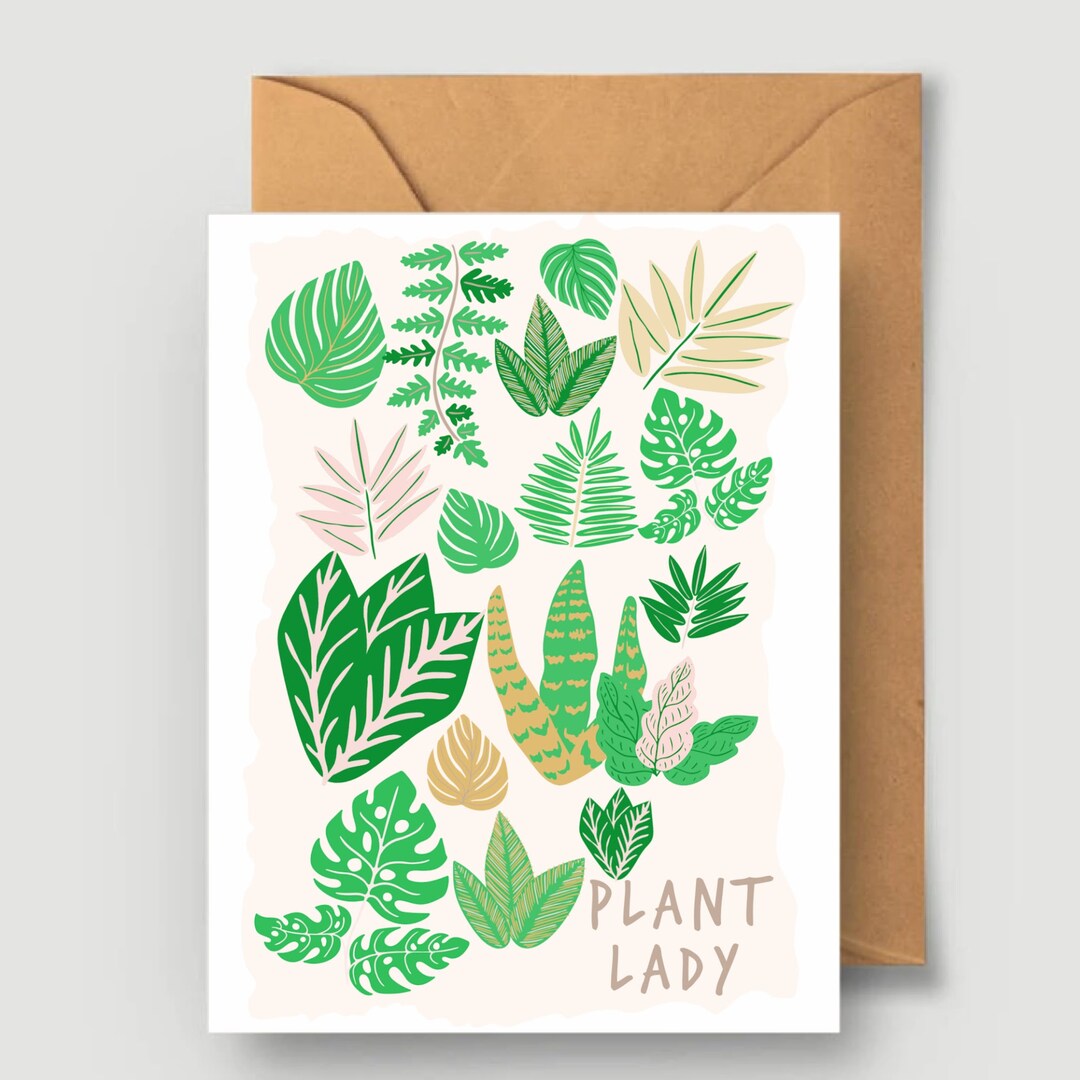 Plant Lady Card - Etsy