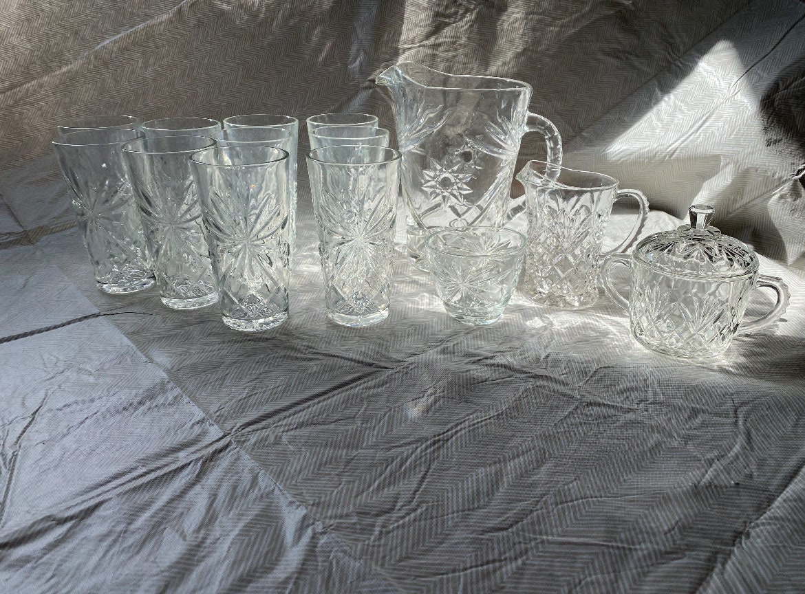 Vintage Anchor Hocking Prescut Star of David Glassware - Etsy