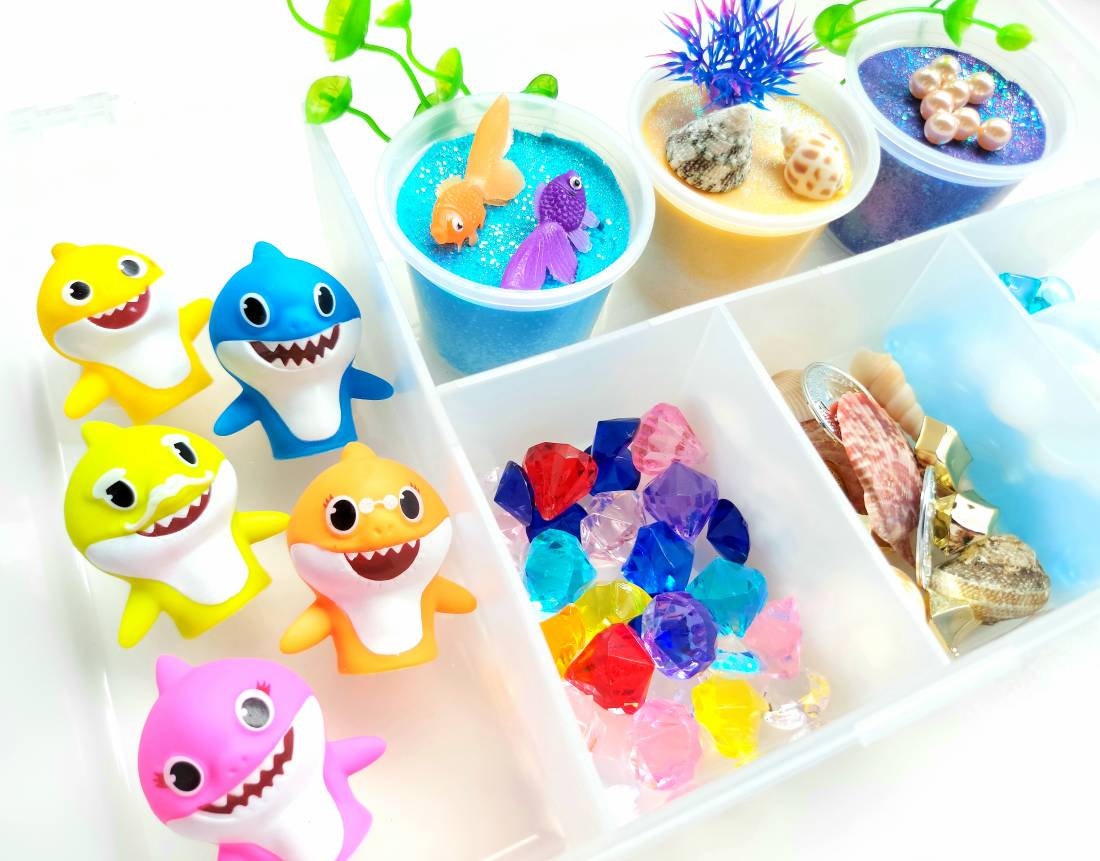 Baby Shark Playdough Kit Playdough Sensory Kit Sensory Kit - Etsy