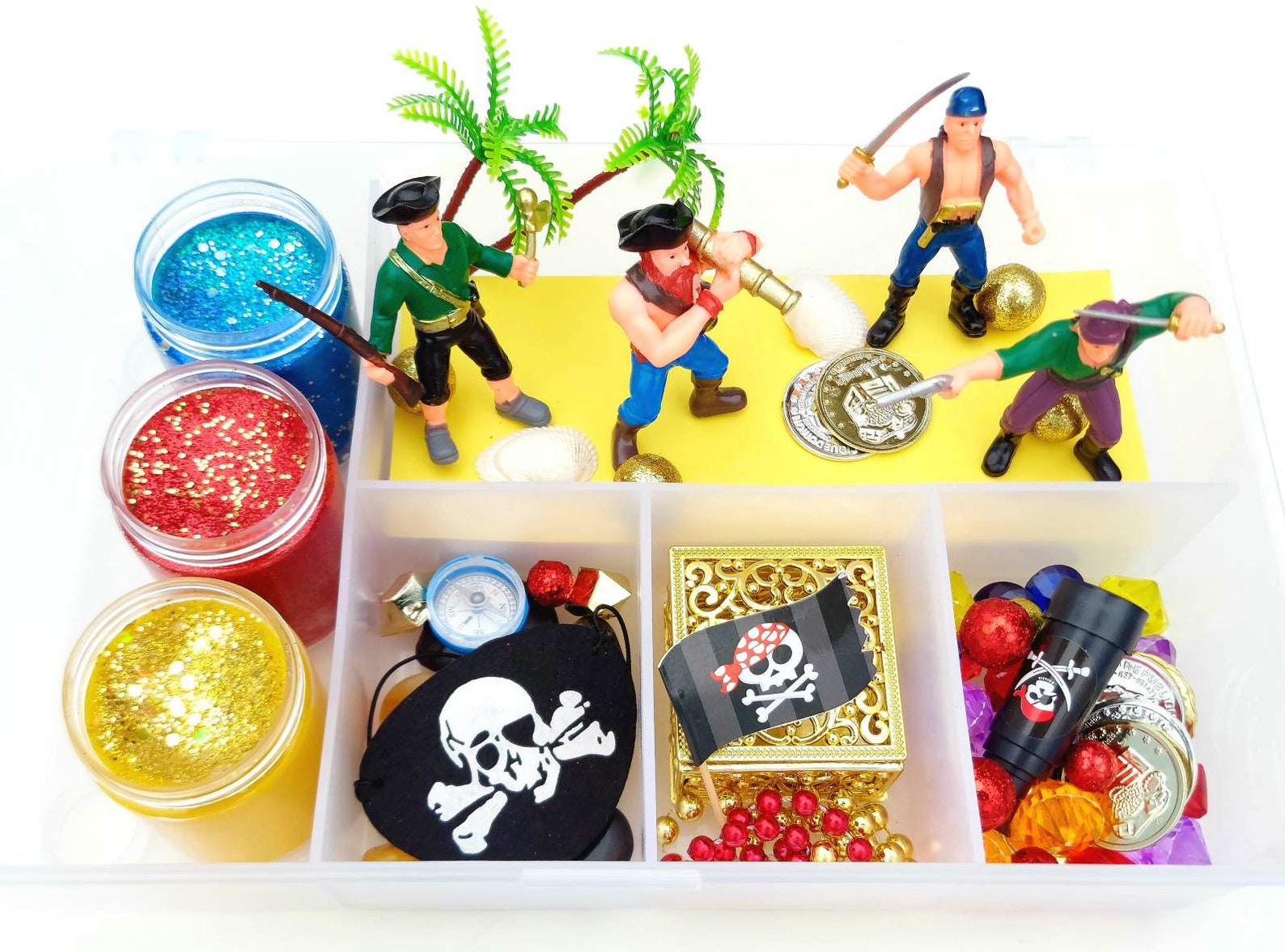 Pirate Play Dough Kit Pirate Sensory Kit Playdough Sensory - Etsy