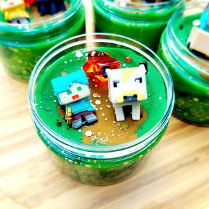 Minecraft Party Favors, Playdough Jar, Play Dough Kit, Minecrafter ...