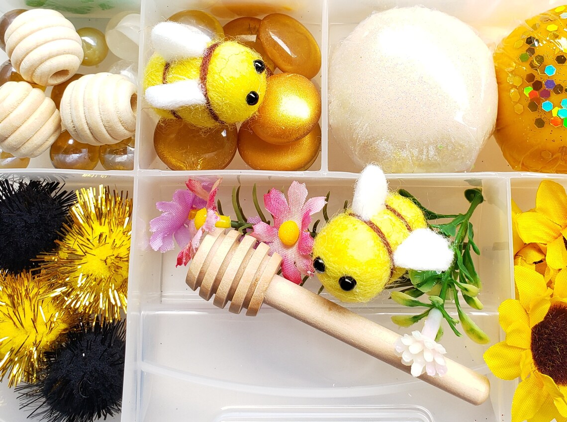 Bee Sensory Kit Bee Playdough Kit Playdough Sensory Kit - Etsy