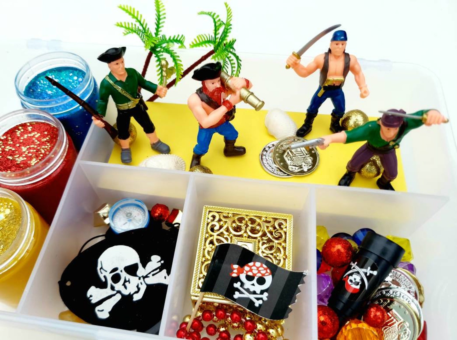 Pirate Play Dough Kit Pirate Sensory Kit Playdough Sensory - Etsy