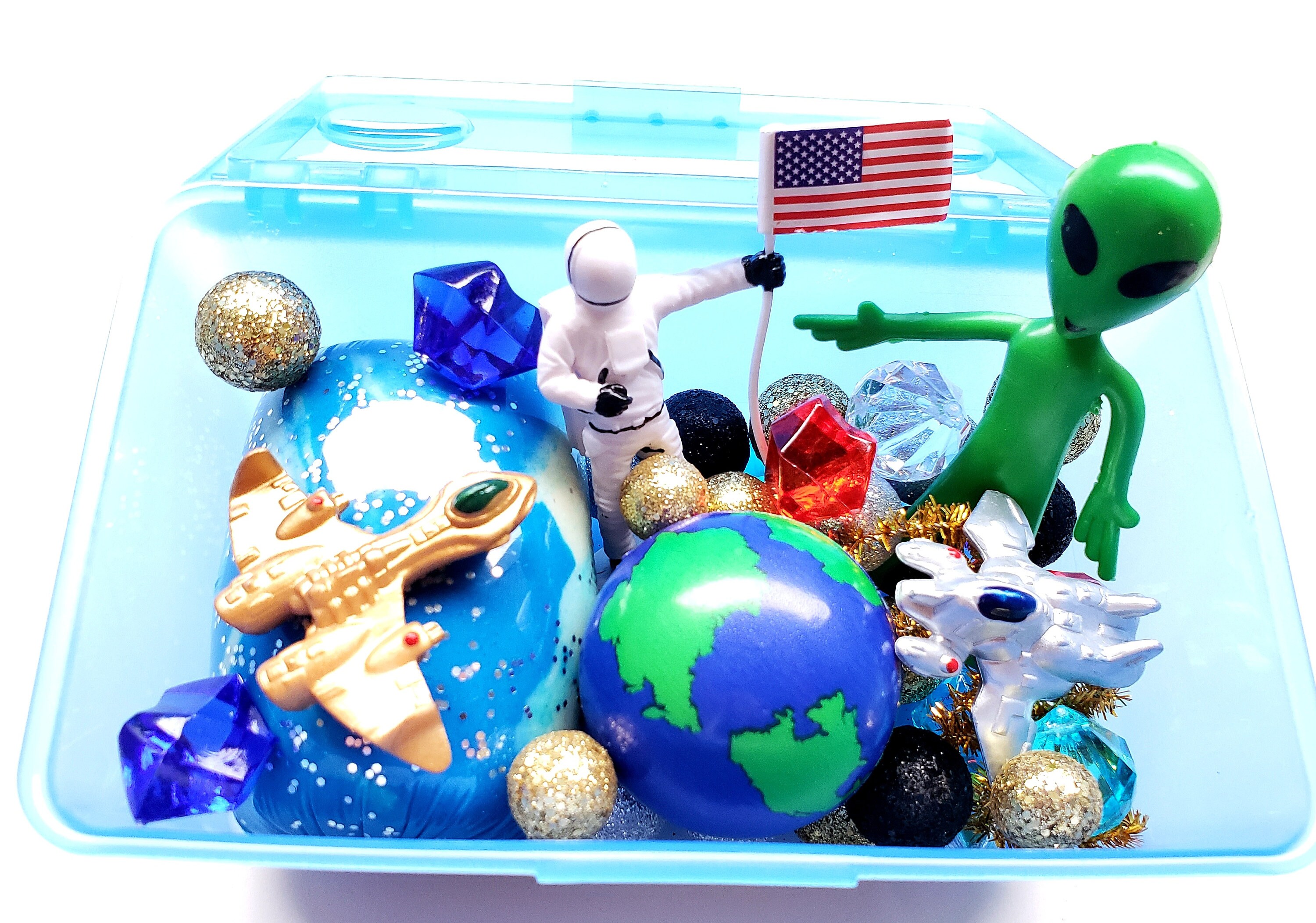 Space Playdough Kit Playdough Sensory Kit Space Sensory Kit - Etsy