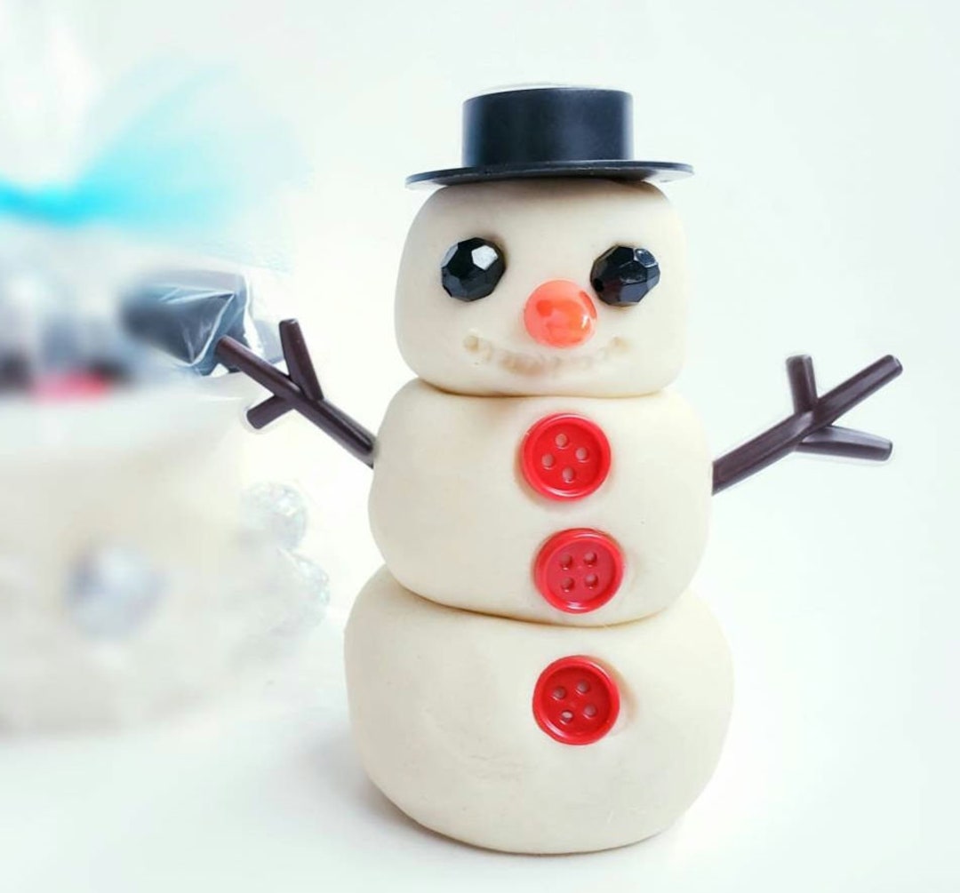 Build a Snowman, Playdough Kit, Playdough Jar, Playdough Kit, Sensory ...