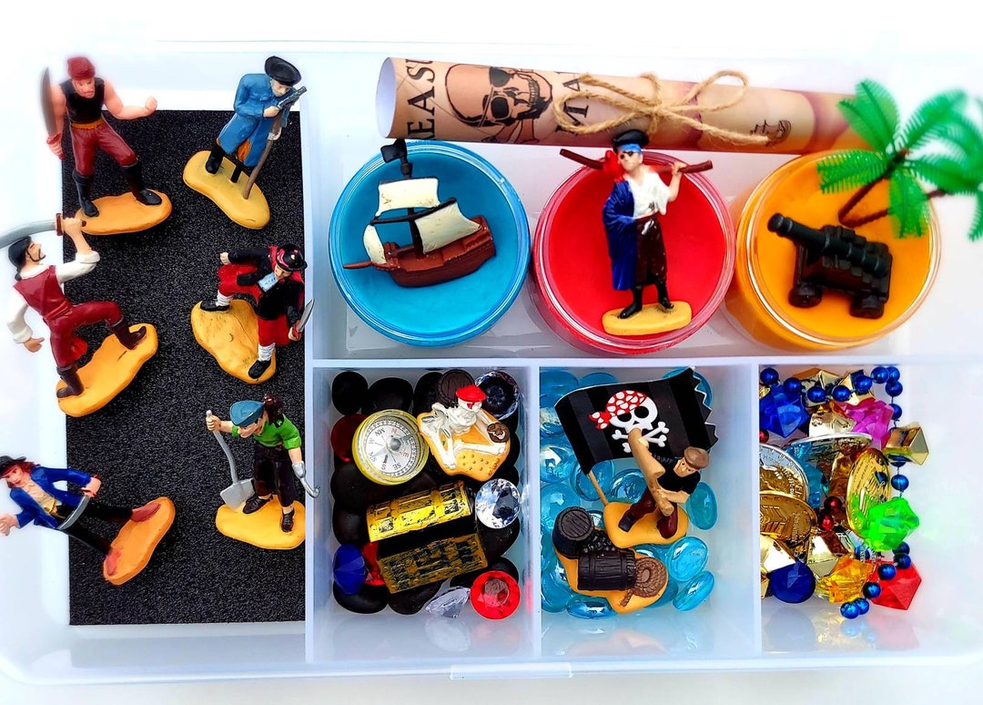 Pirate Playdough Kit, Toddler Sensory Kit, Christmas Gift for Kids ...