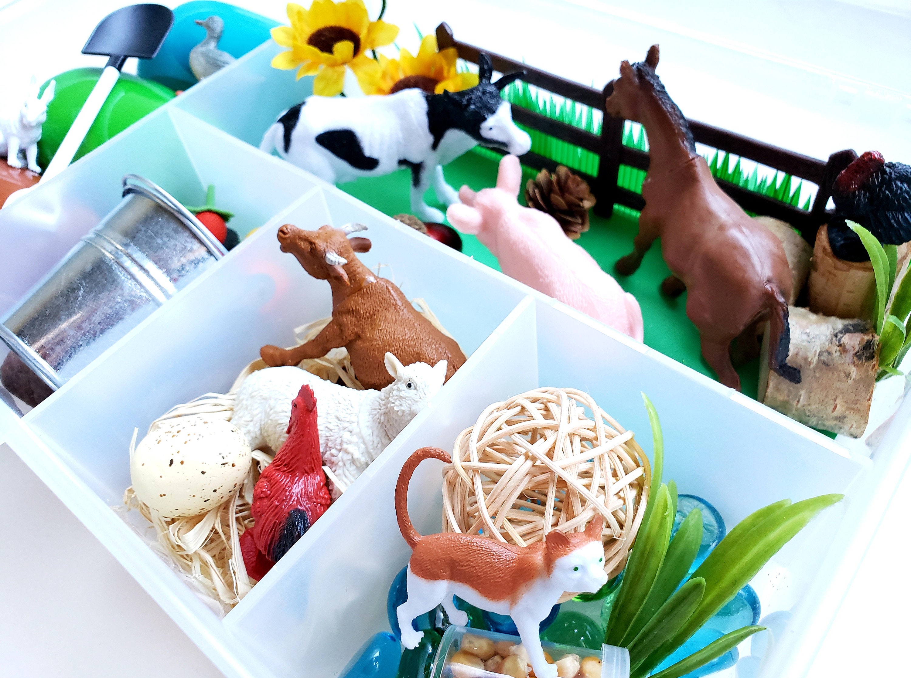 Farm Playdough Kit Farm Sensory Kit Farm Sensory Bin - Etsy