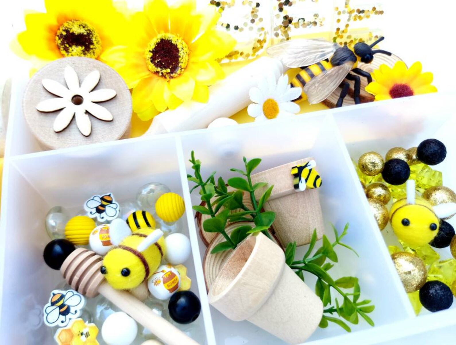 Bee Play Dough Kit Bee Sensory Kit Playdough Sensory Kit - Etsy