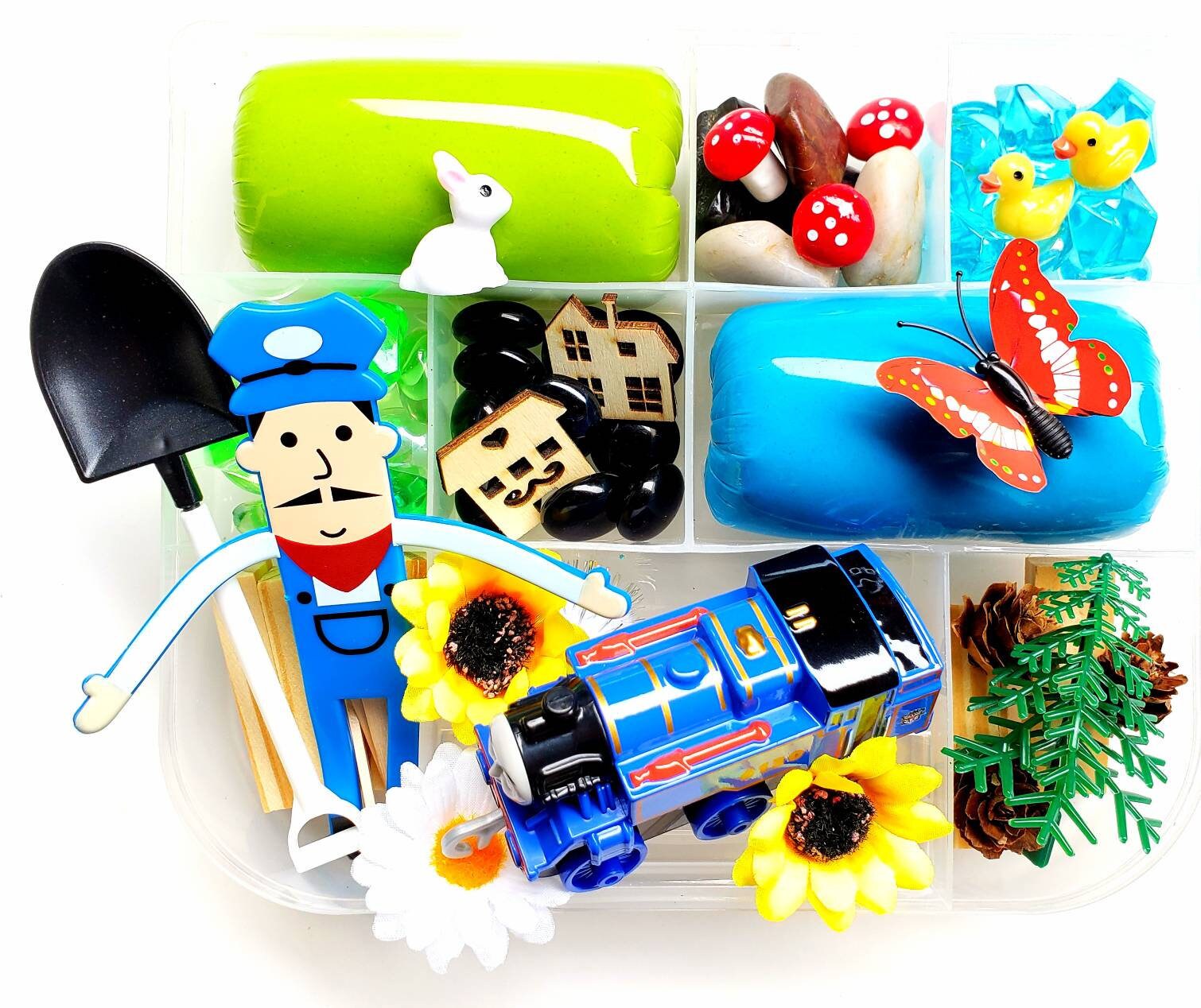 TRAIN Play Dough Kit Sensory Kit Playdough Kit Play Dough | Etsy