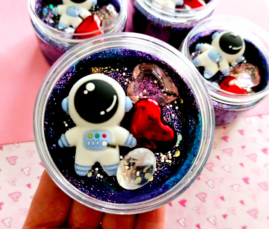 Space Valentines, Valentines Day Playdough Jar, Space Party Favors ...
