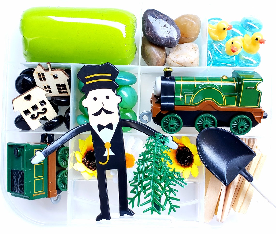 Train Play Dough Kit Sensory Playdough Kit Sensory Box - Etsy
