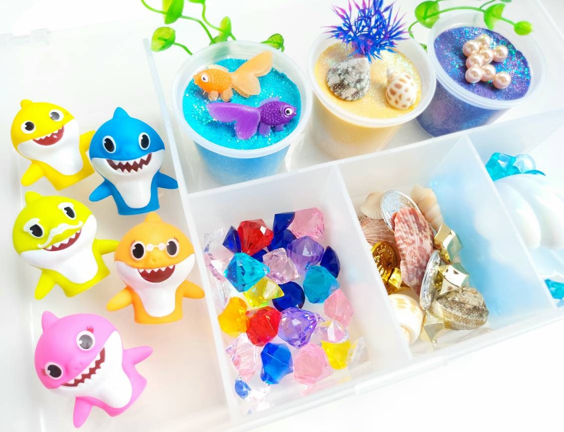 Baby Shark Playdough Kit Playdough Sensory Kit Sensory Kit - Etsy