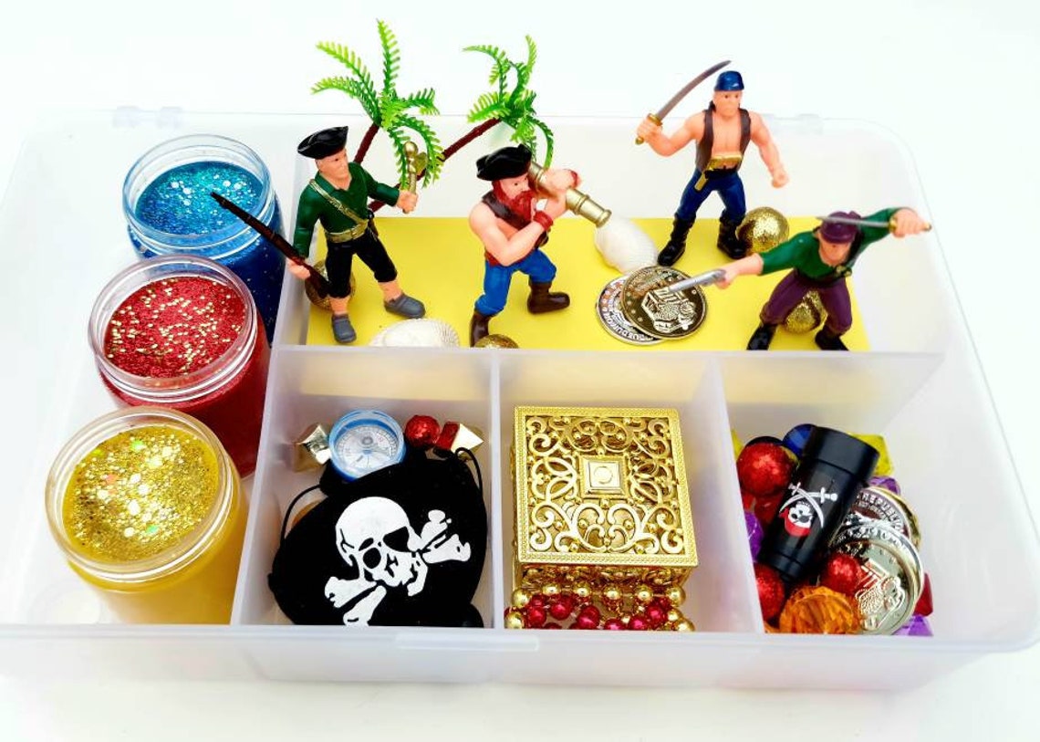 Pirate Play Dough Kit Pirate Sensory Kit Playdough Sensory - Etsy