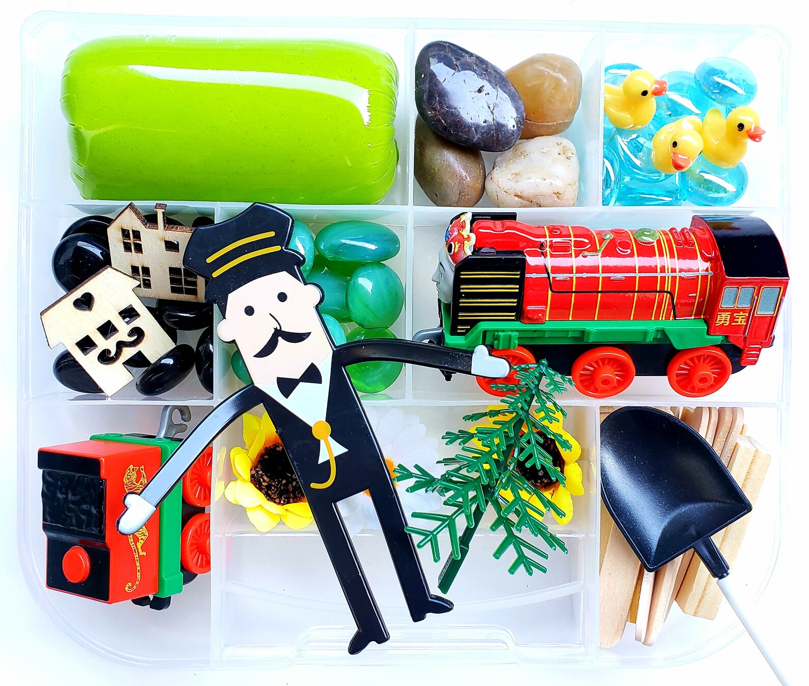 Train Play Dough Kit Sensory Playdough Kit Sensory Box - Etsy