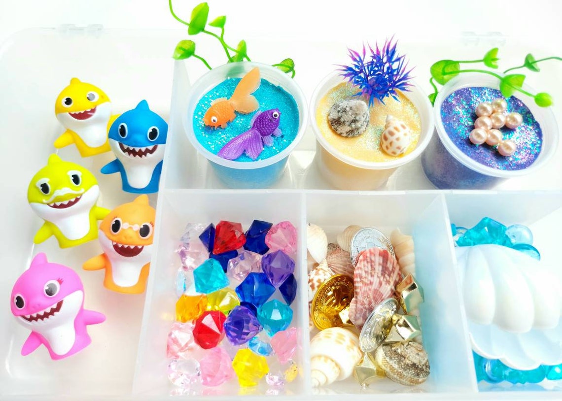 Baby Shark Playdough Kit Playdough Sensory Kit Sensory Kit - Etsy
