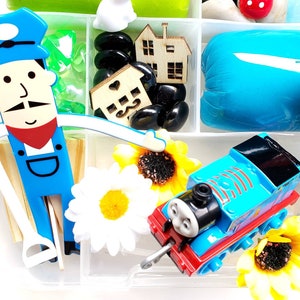 Train Play Dough Kit, Sensory Kit, Playdough Sensory Kit, Sensory Bin ...