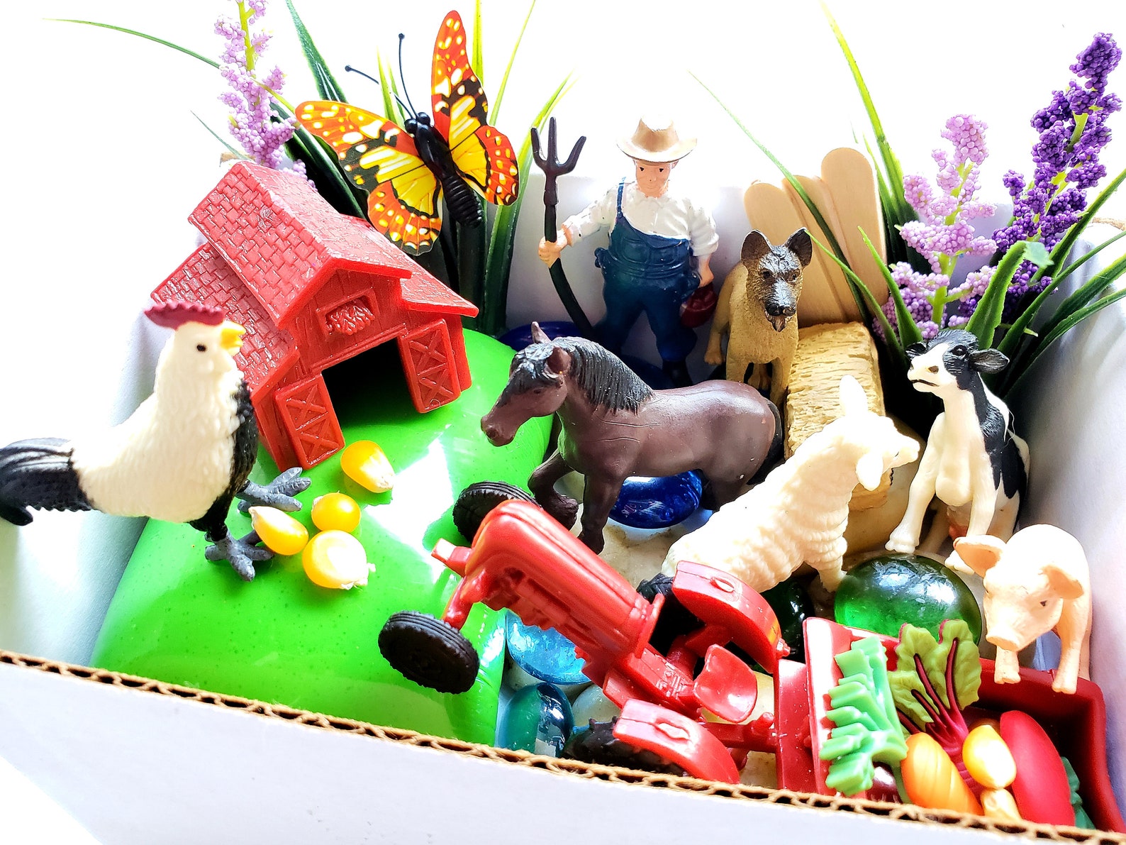 Playdough Kit Farm Playdough Kit Farm Sensory Kit Playdough - Etsy