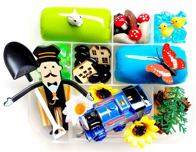 Train Play Dough Kit Sensory Kit Playdough Kit Play Dough | Etsy