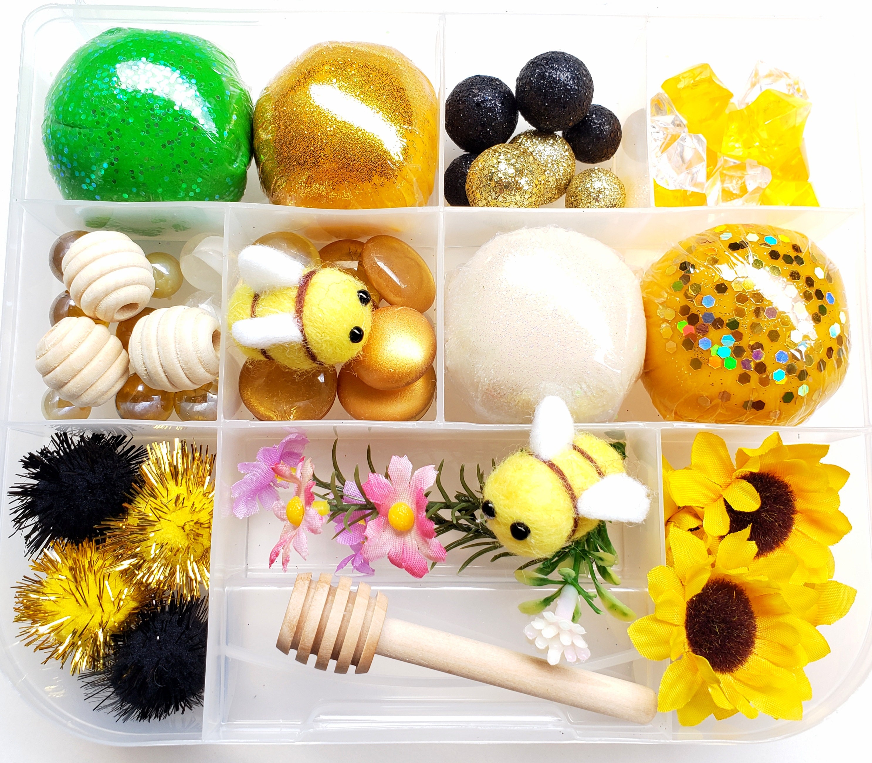 Bee Sensory Kit Bee Playdough Kit Playdough Sensory Kit - Etsy