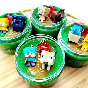 Minecraft Party Favors, Playdough Jar, Play Dough Kit, Minecrafter ...