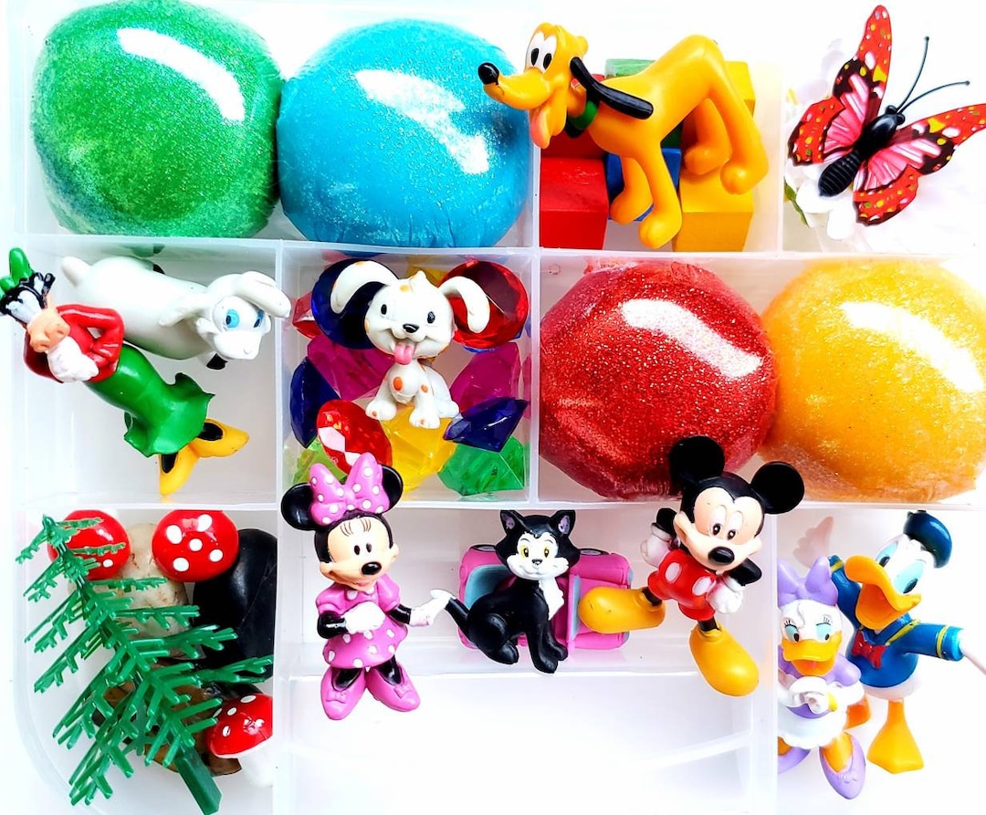 Mickey Mouse Playdough Kit, Sensory Bin, Sensory Kit, Playdoh Kit ...