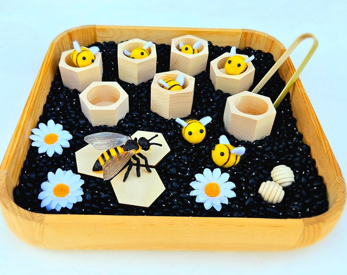 Sensory Bin, Bee Sensory Bin, Sensory Kit, Sensory Bin Kit, Sensory Kit ...
