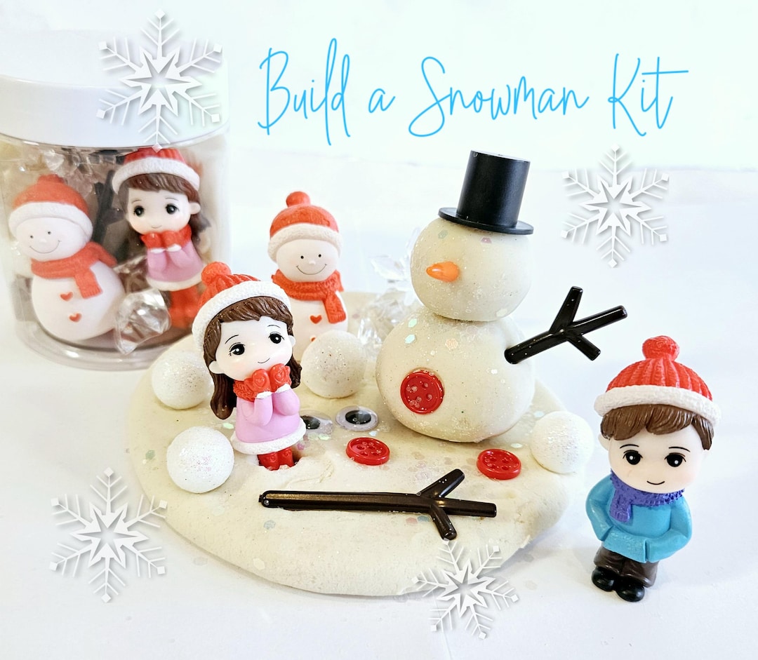 Build a Snowman, Snowman Kit, Christmas Playdough Kit, Stocking ...