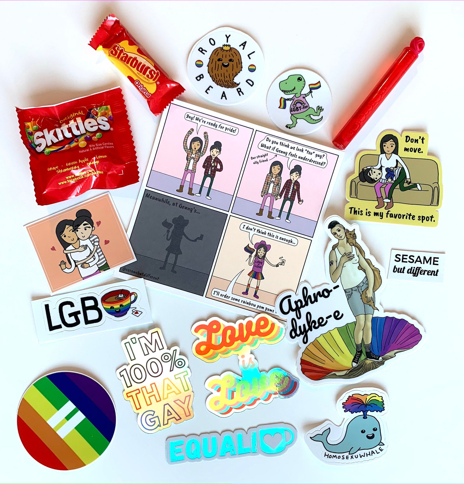 LGBTQ Pride Care Package Rainbow Pride Box LGBTQ Gift Box - Etsy