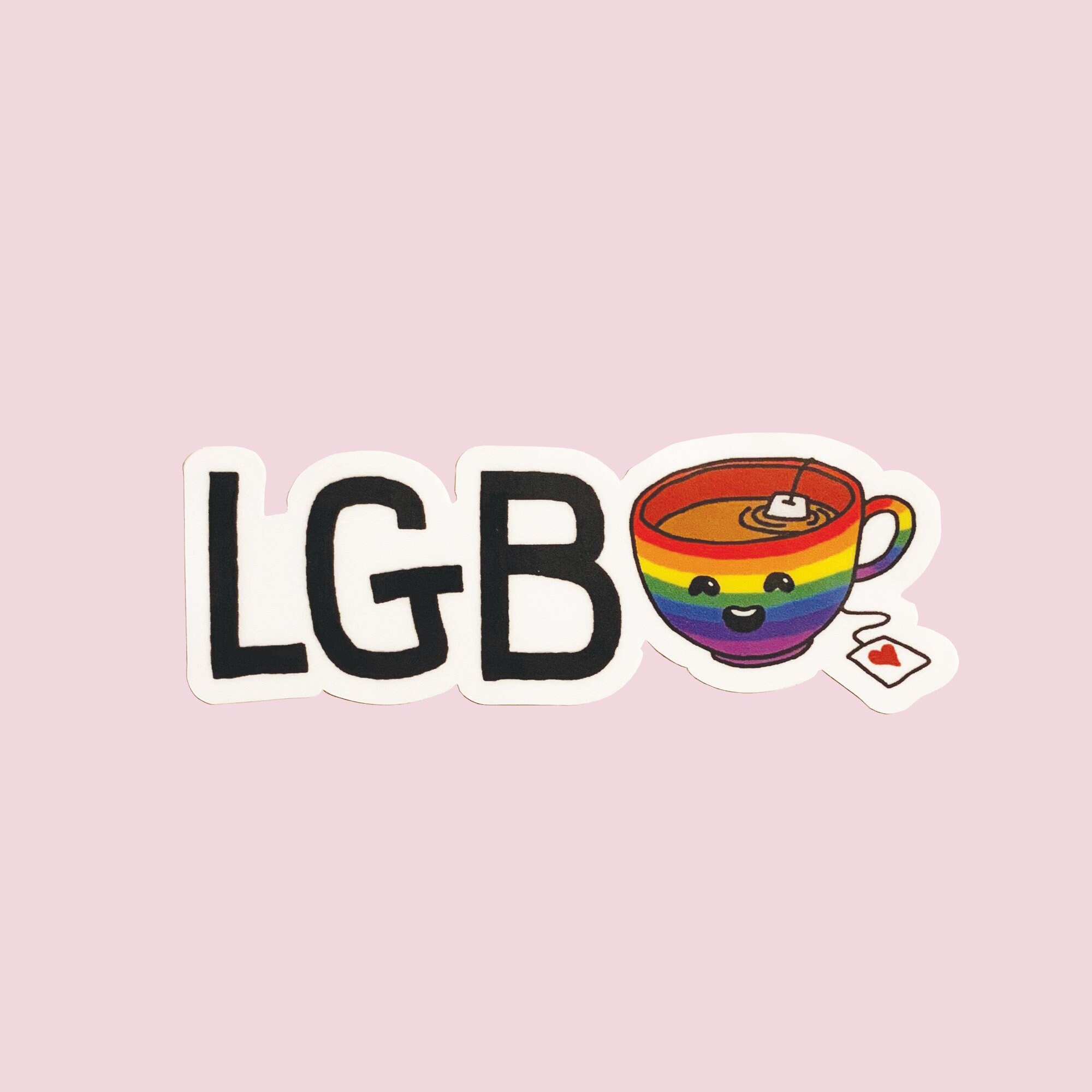 Punny Lgb-tea Vinyl Sticker Gay Pride LGBTQ Laptop - Etsy