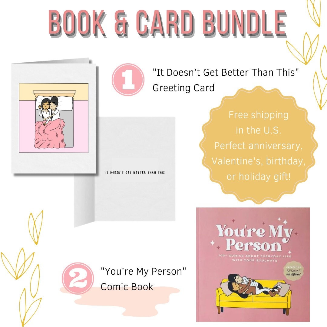 Lesbian Greeting Card & Comic Book Bundle Gift Set | LGBTQ Valentine's ...