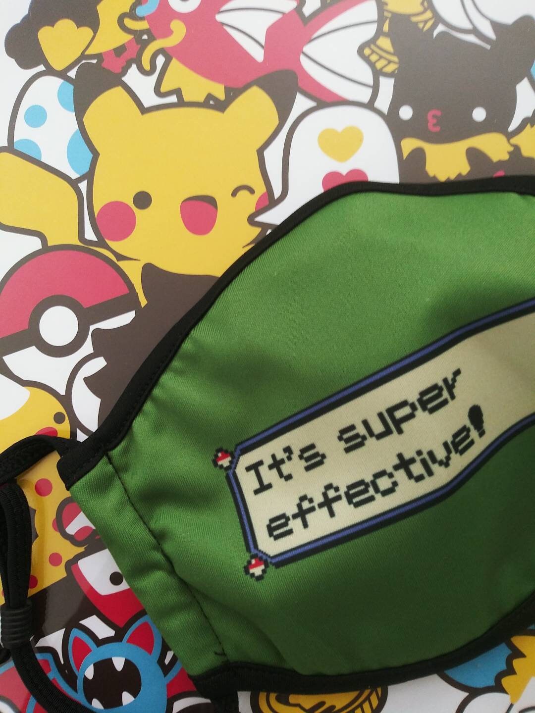 Retro Super Effective Game Boy Text Multilayer Face Mask - Etsy