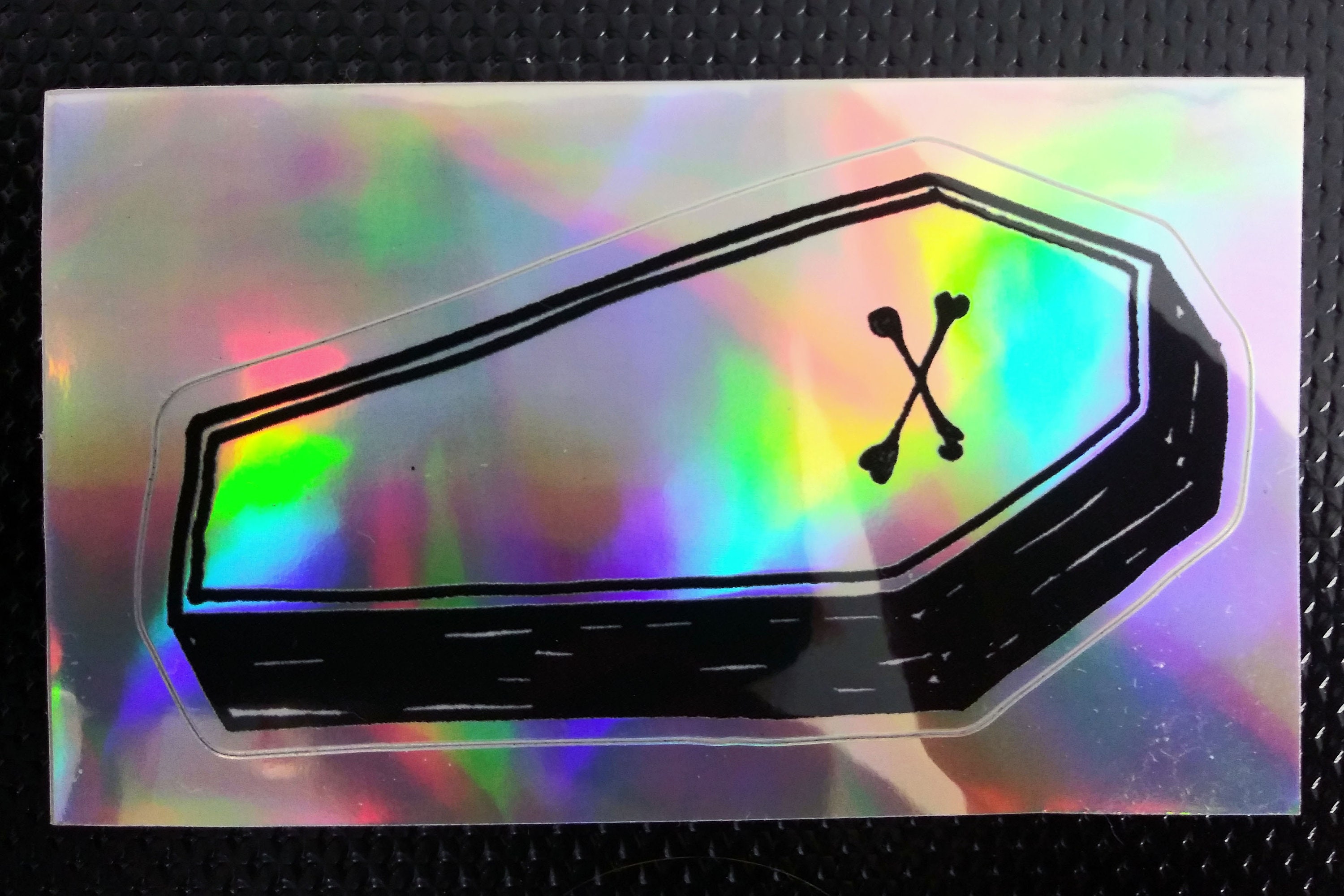 Die-cut, Holographic Coffin Sticker ≈3 Inches - Etsy