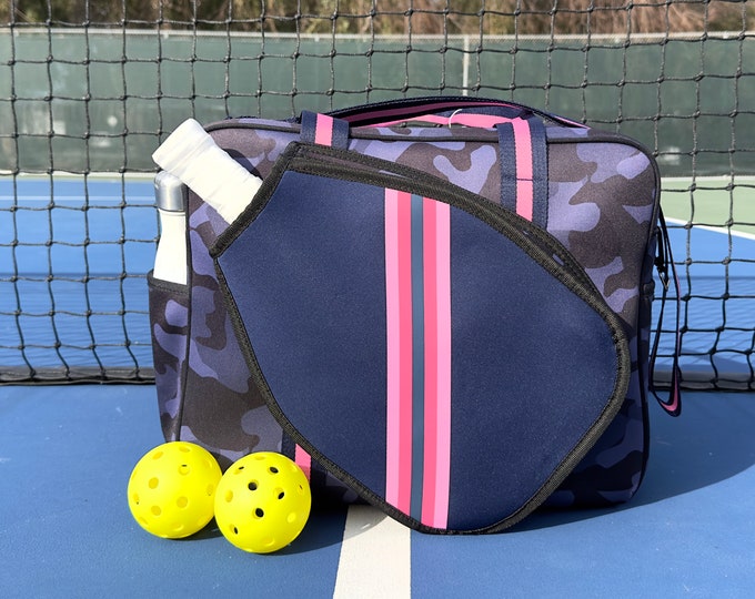 Pickleball Bag, Pickleball Bag for Women, Flamingo Print Pickle Ball ...
