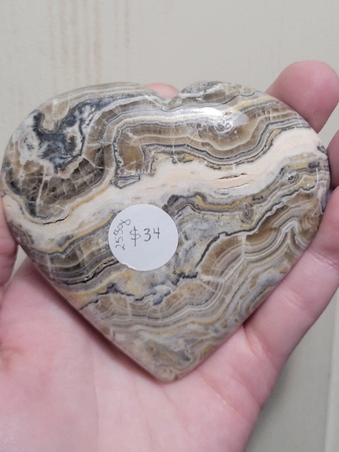 Large Druzy Chocolate Calcite Heart - Etsy