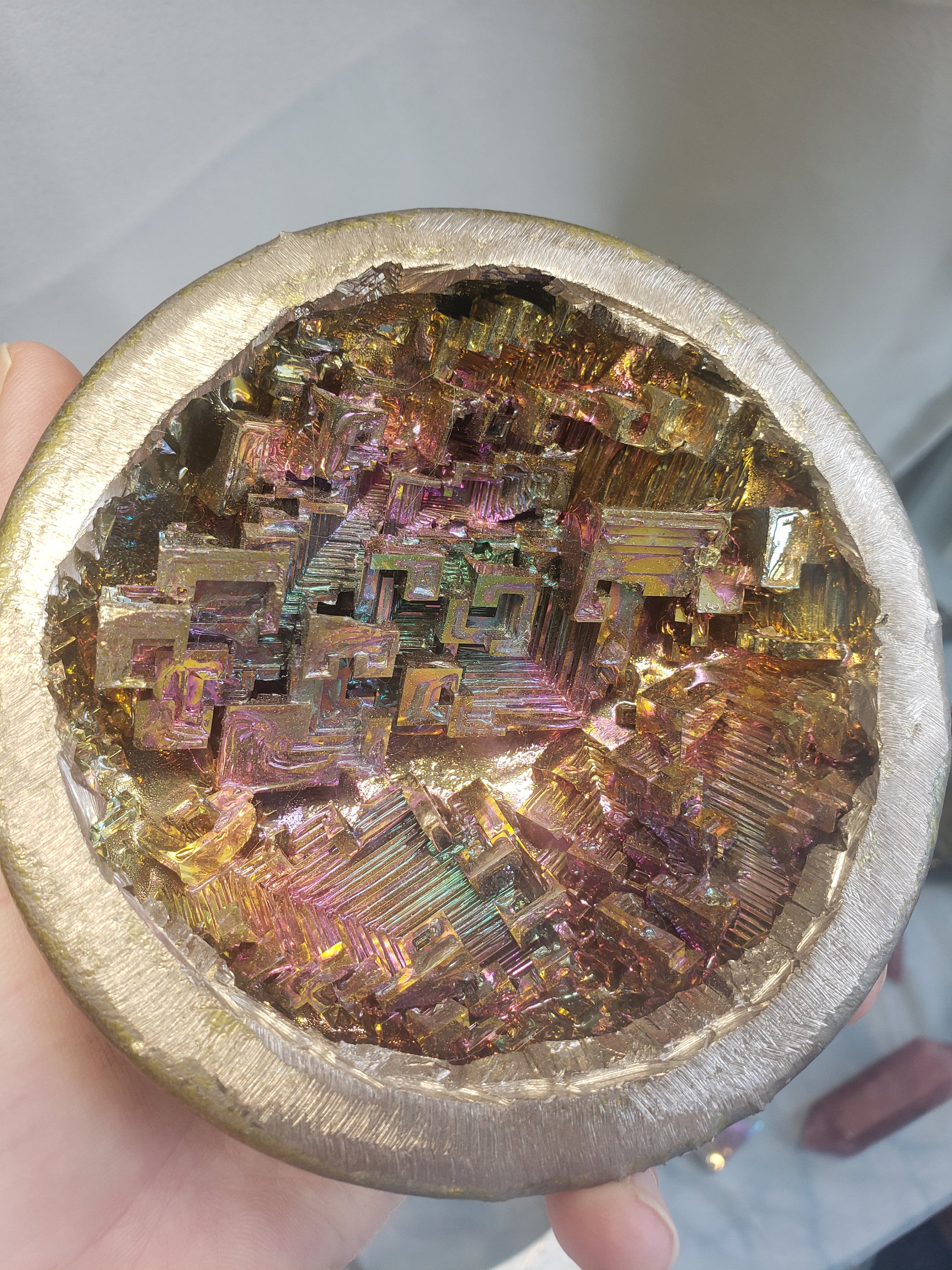 Xl Rainbow Bismuth Bowl ON SALE | Etsy